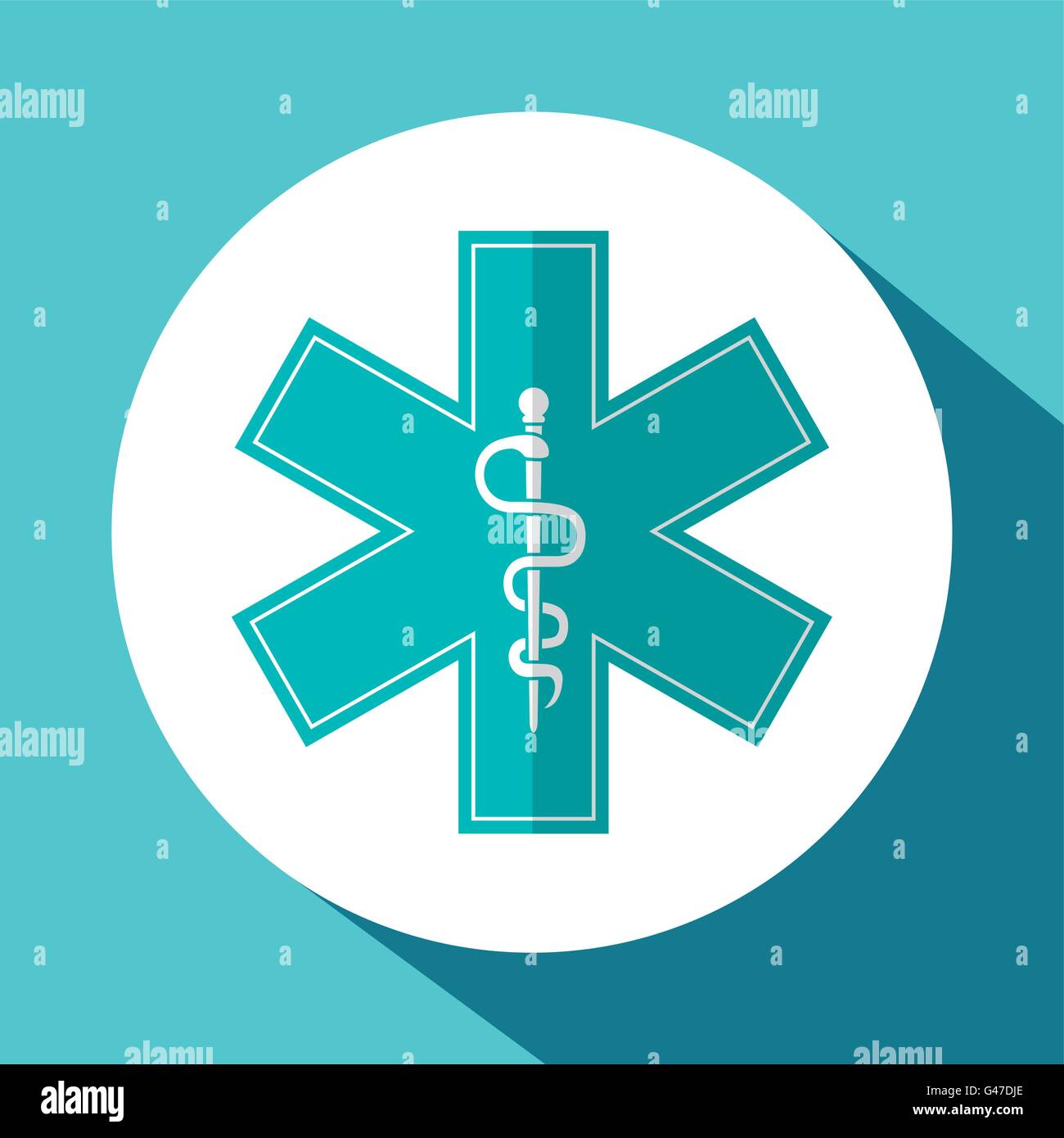 Medical care design. Health care icon. Colorfull illustration, v Stock ...