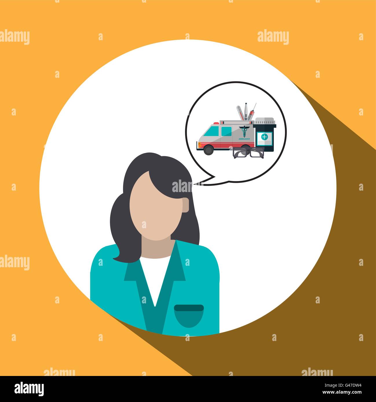 Medical care design. Health care icon. Colorfull illustration, v Stock ...