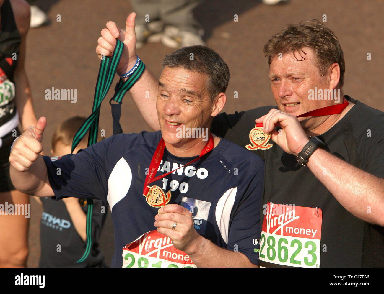 Completing half marathon hi-res stock photography and images - Alamy