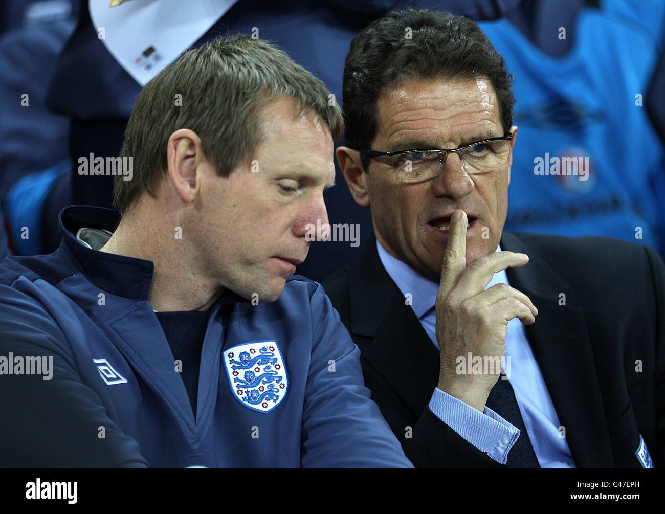 Left to right england manager fabio capello hi-res stock photography ...