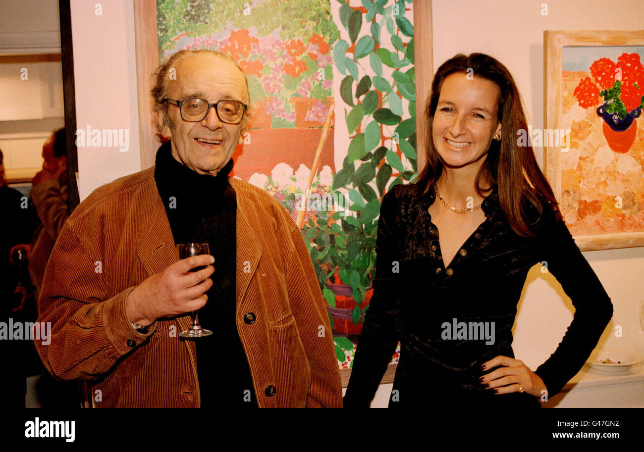 LARRY ADLER AND ARTIST CINDY LASS WHO HAS JUST LAUNCHED A NEW ...