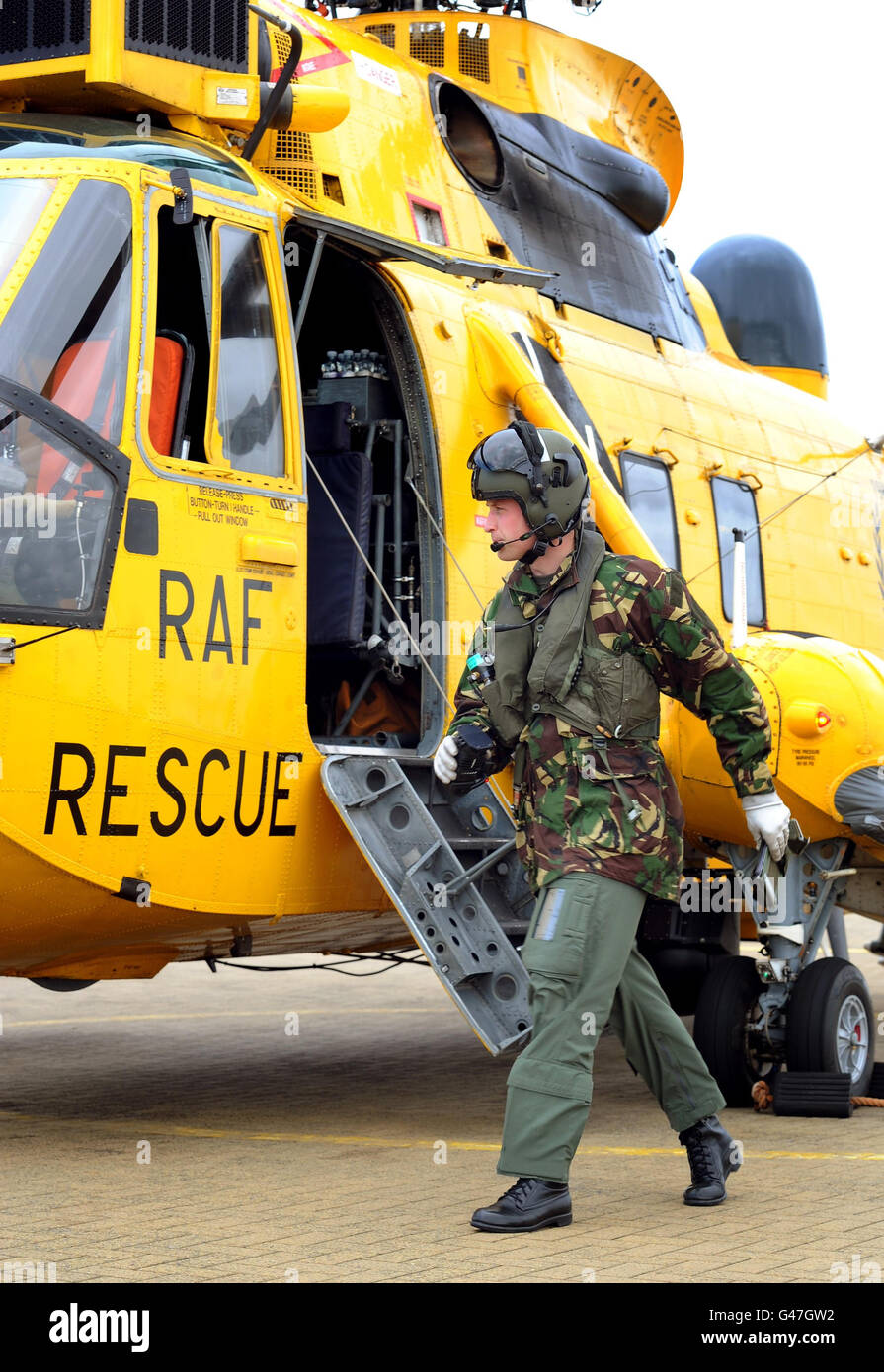 Prince William training exercise Stock Photo - Alamy