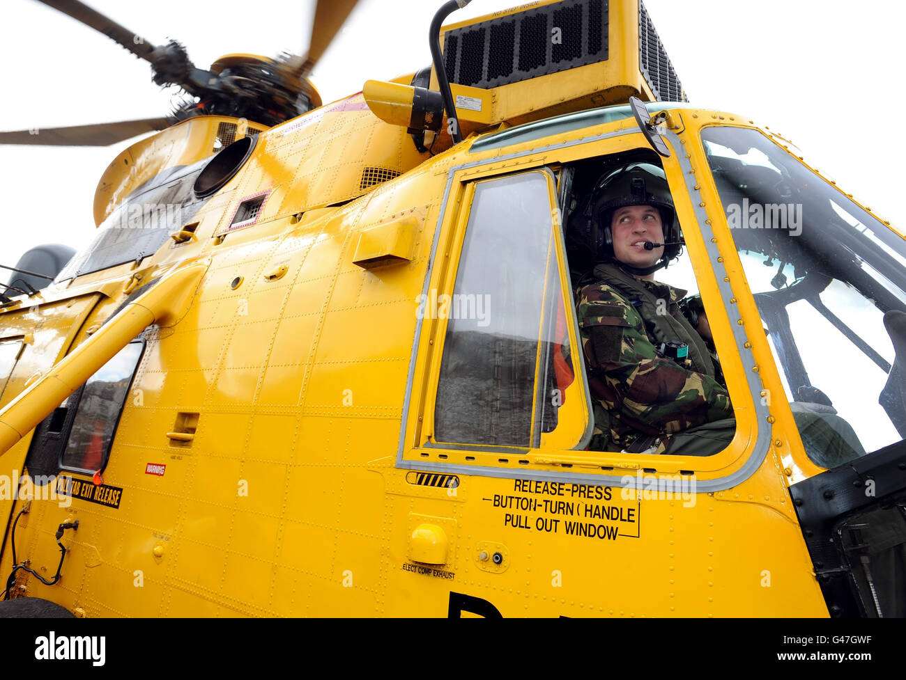 Prince William training exercise Stock Photo - Alamy