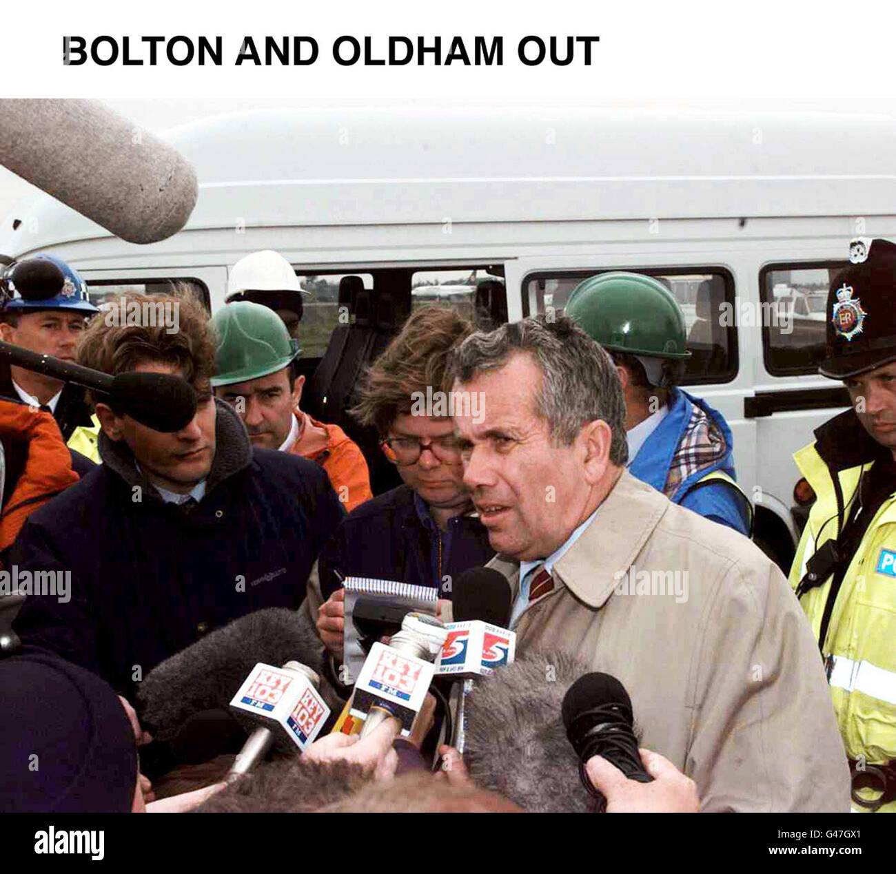 **BOLTON AND OLDHAM OUT** Independent MP Martin Bell speaks to ...