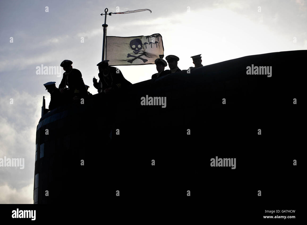Hms triumph sails back into davenport hi-res stock photography and ...