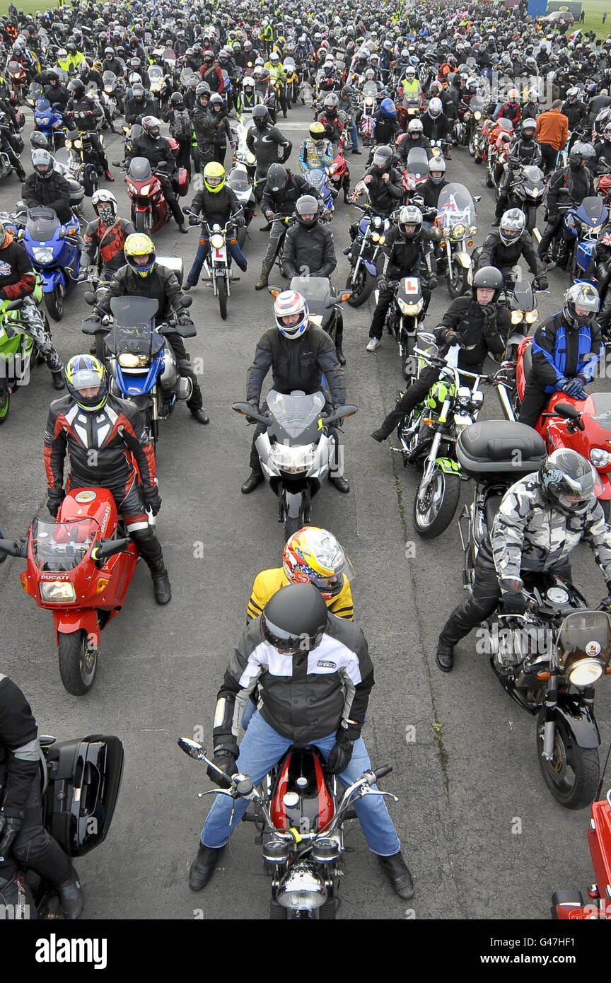 Ride of Respect for soldiers Stock Photo - Alamy