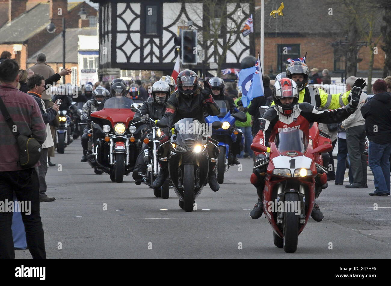Ride of respect for soldiers hi-res stock photography and images - Alamy