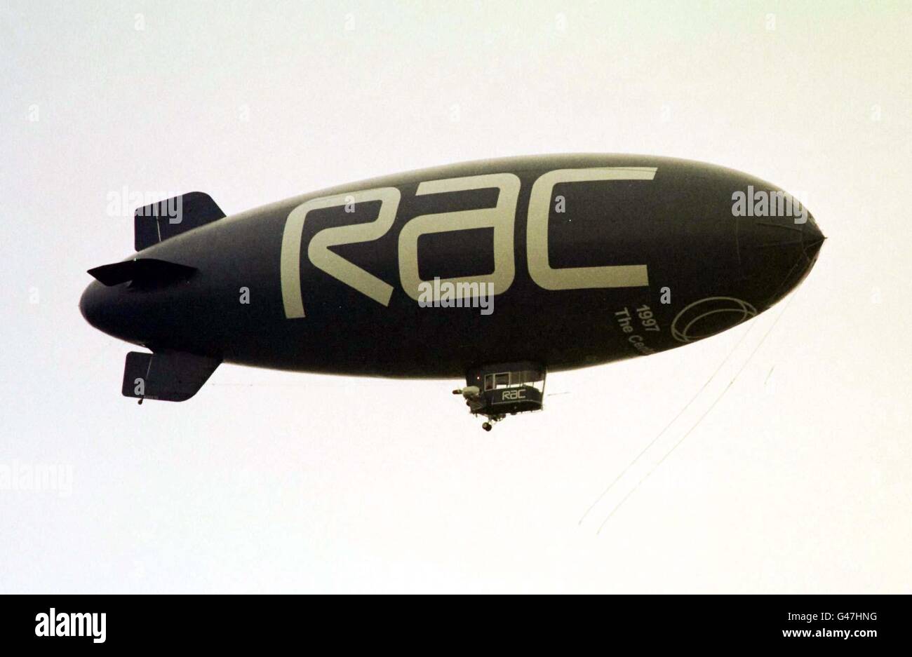 The Royal Automobile Club's new airship "The Spirit of Mobility" flying ...