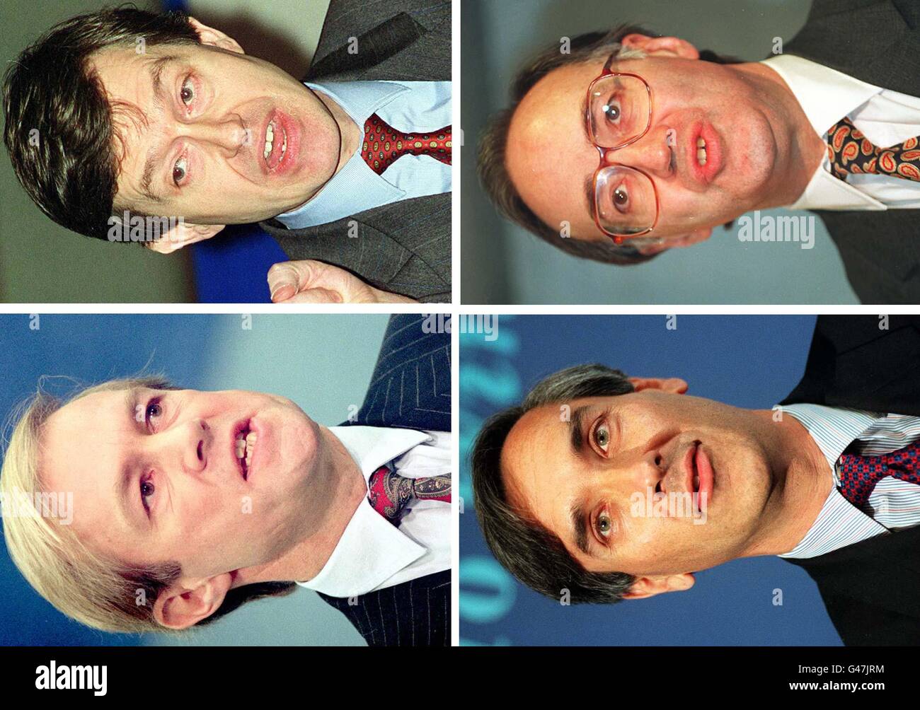 Clockwise from top left peter lilley who becomes shadow chancellor hi ...