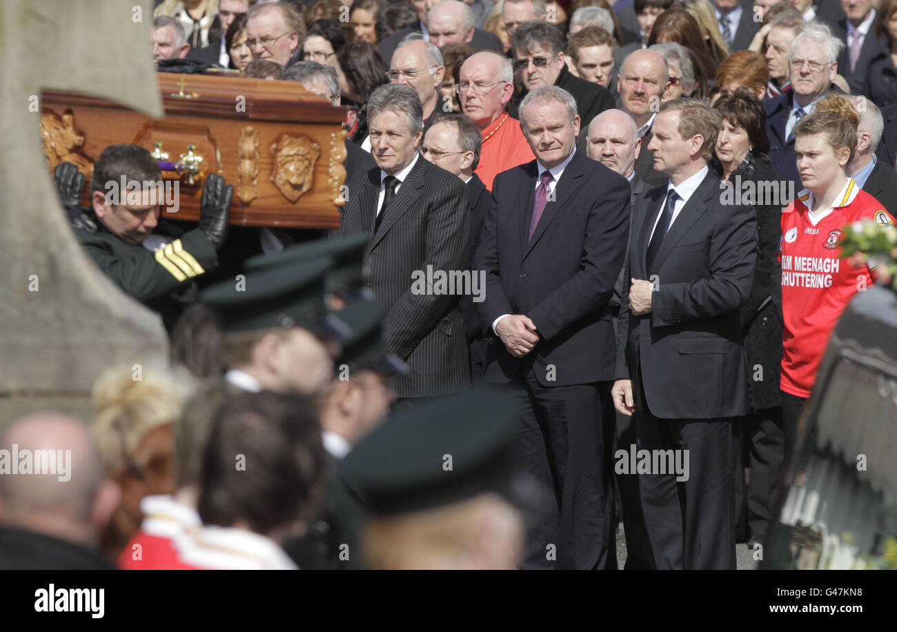 Northern Ireland First Minister Peter Robinson, Deputy First Minister ...