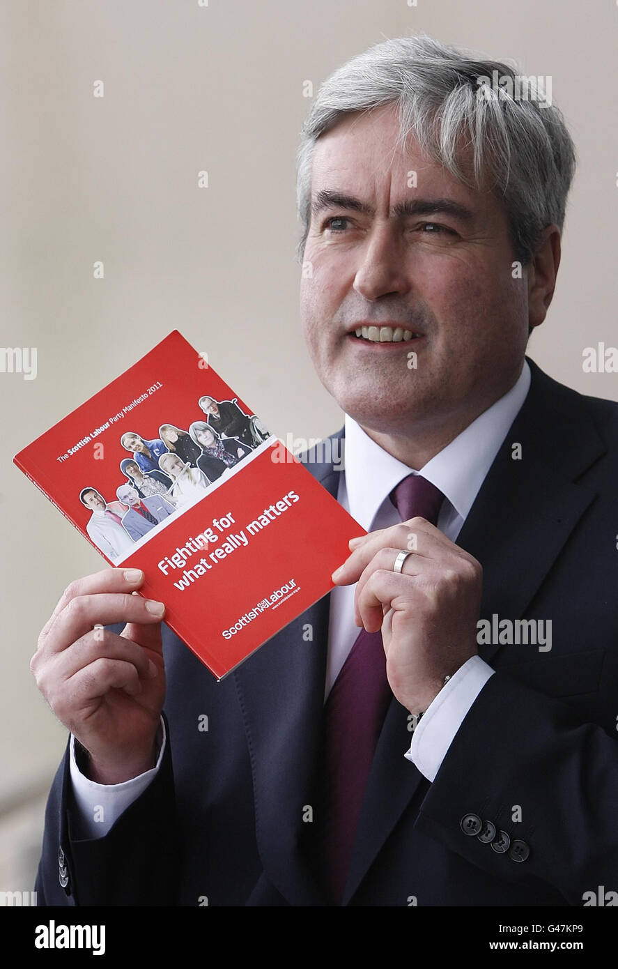 Iain Gray, leader of the Scottish Labour Party, during the launch of ...