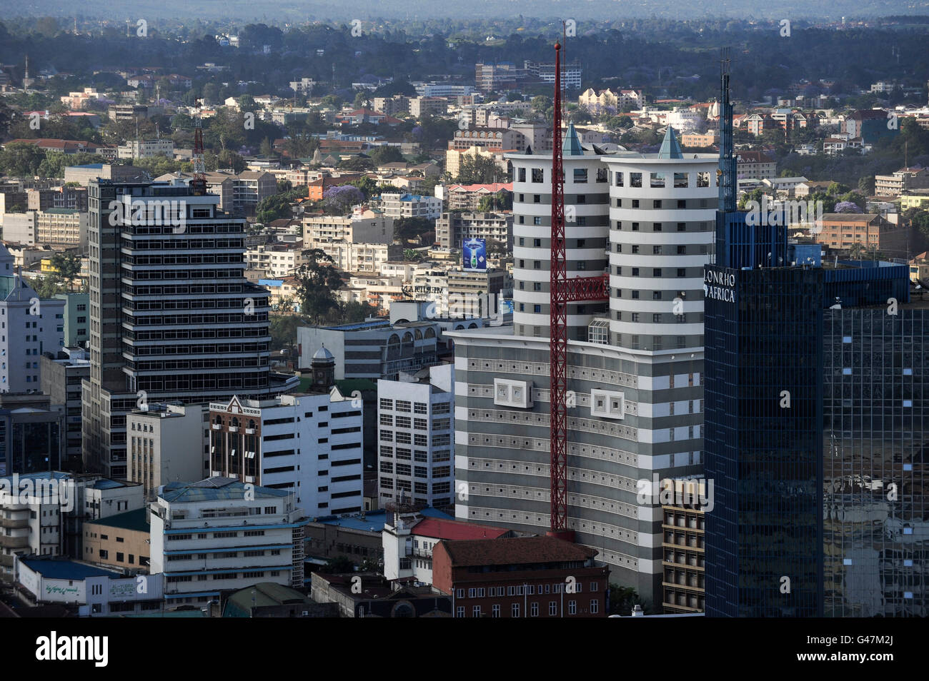 KENYA Nairobi, buildings in city centre / KENIA Nairobi, Gebaeude in ...