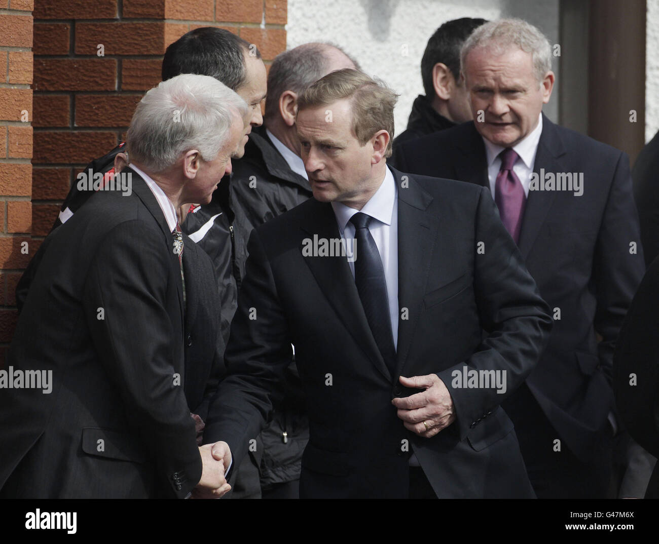 The Northern Ireland Deputy First Minister Martin McGuinness and ...