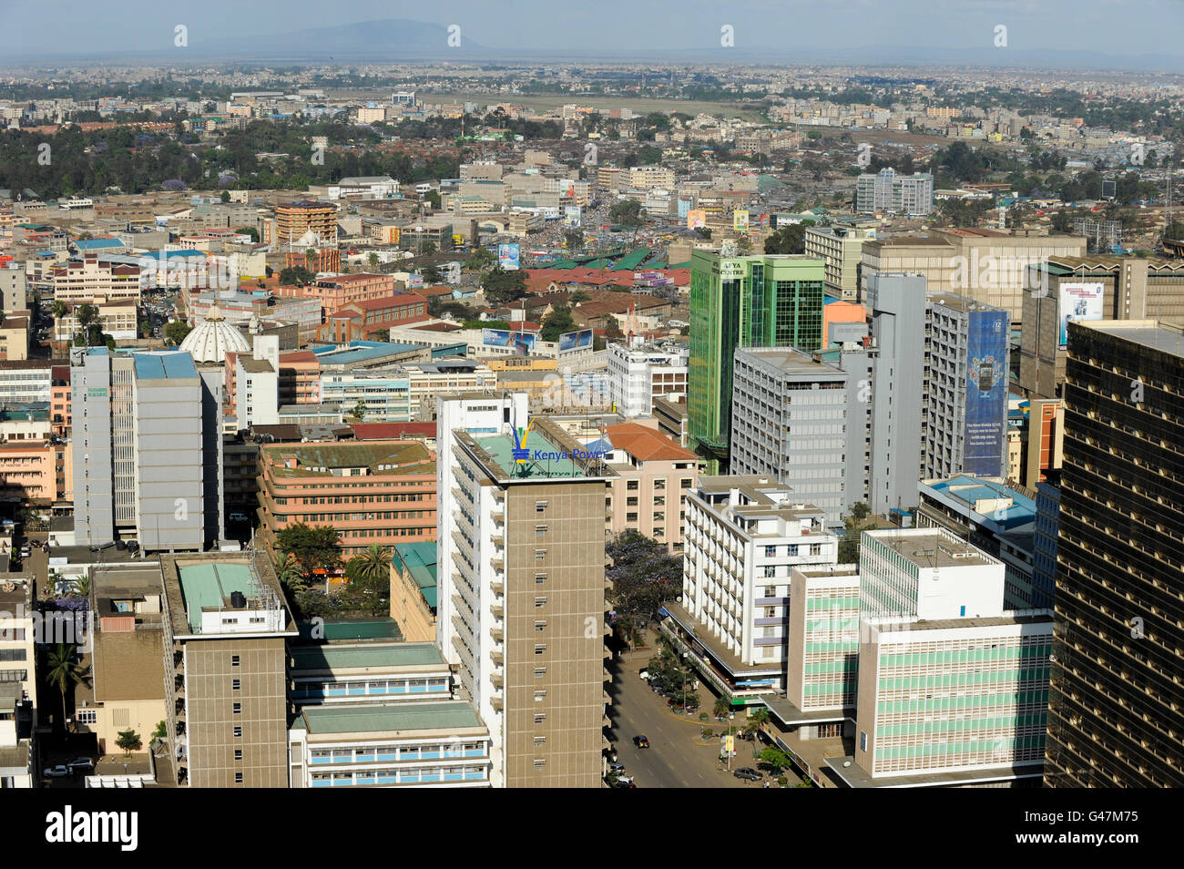 KENYA Nairobi, buildings in city centre / KENIA Nairobi, Gebaeude in ...
