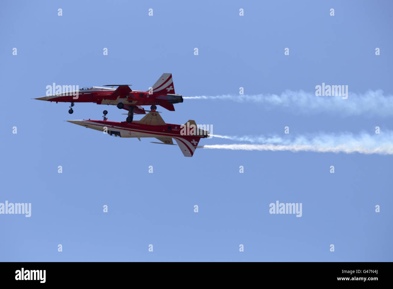 Red Arrows in air show Stock Photo - Alamy