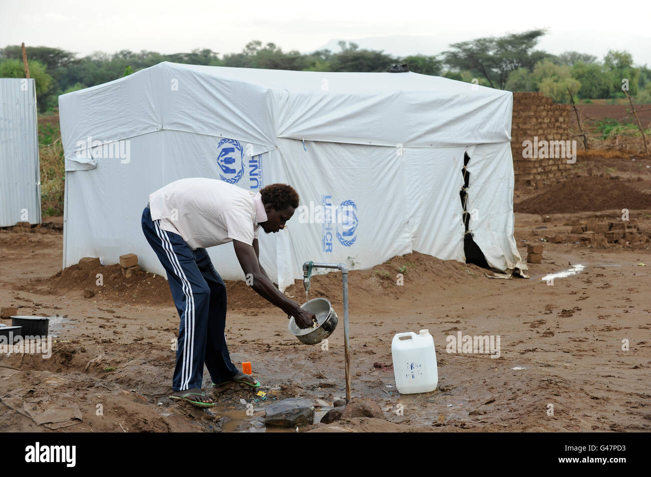 KENYA Turkana Region, refugee camp Kakuma, where 80.000 refugees from ...