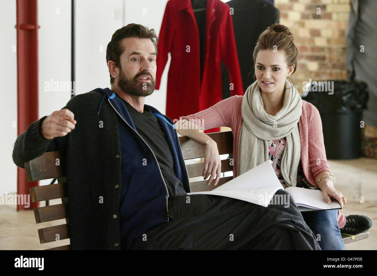 Rupert Everett (left) who plays Professor Henry Higgins and Kara ...