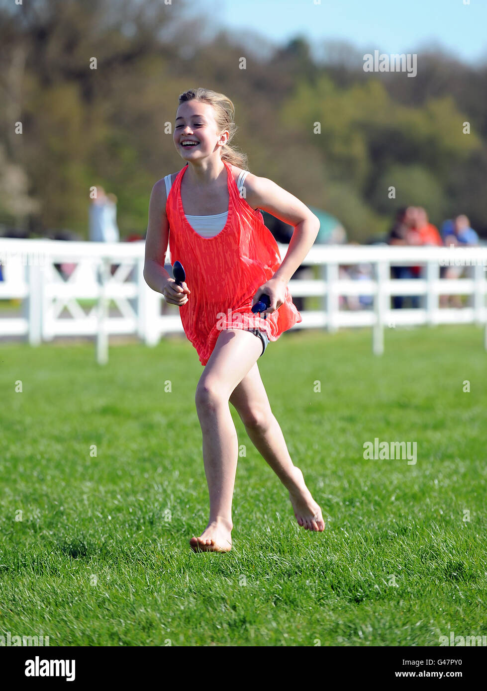 Family fun race day at lingfield park hi-res stock photography and ...