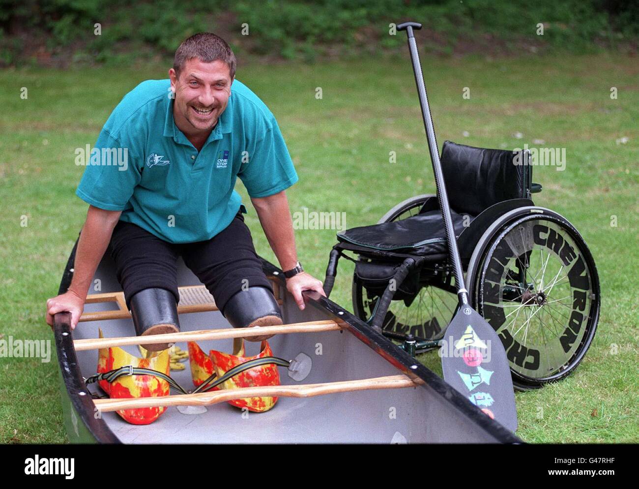 Darren Swift, a former Royal Green jacket, who lost both his legs in an ...