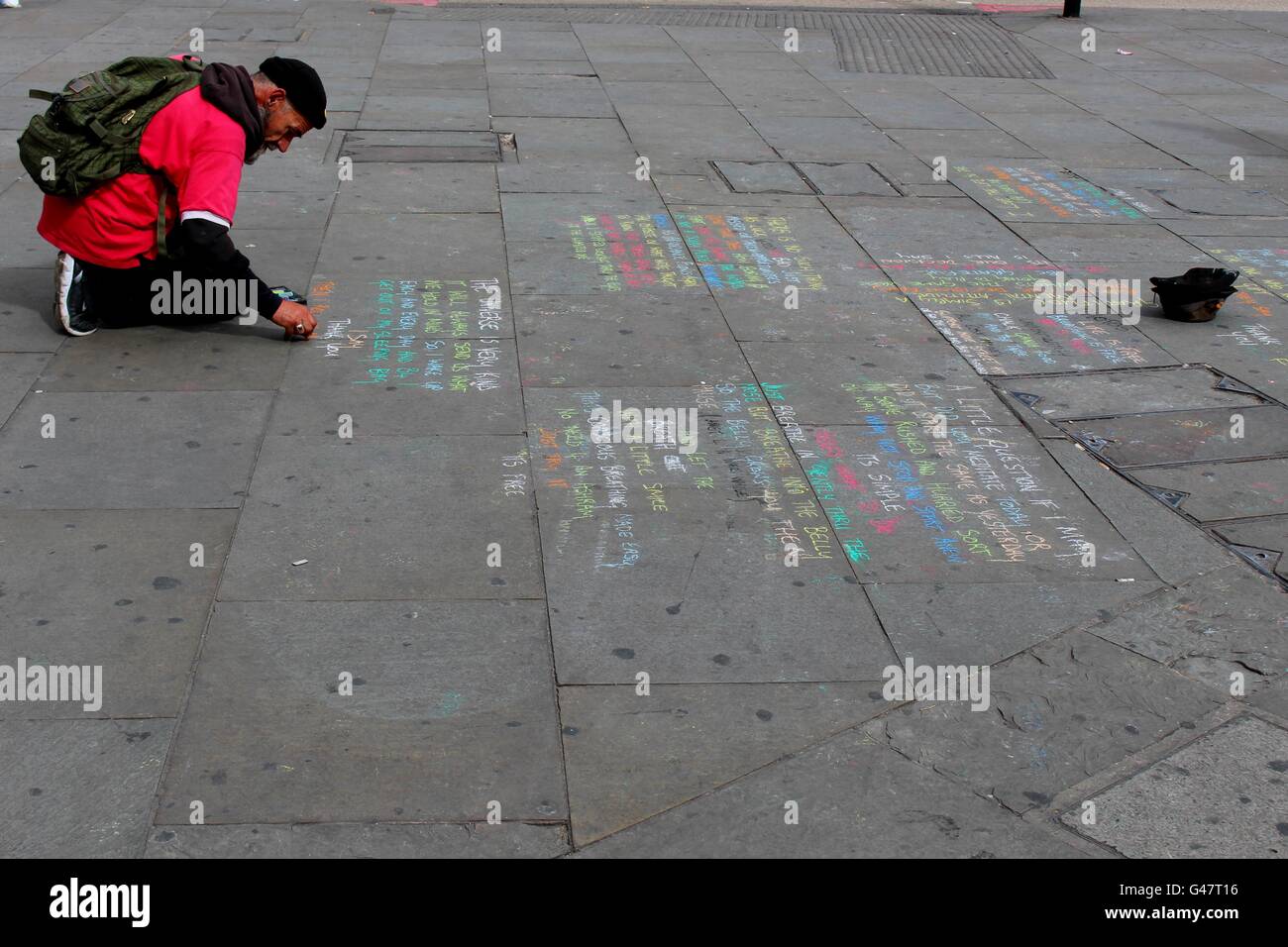 Street writing in Camden Town, London Stock Photo - Alamy