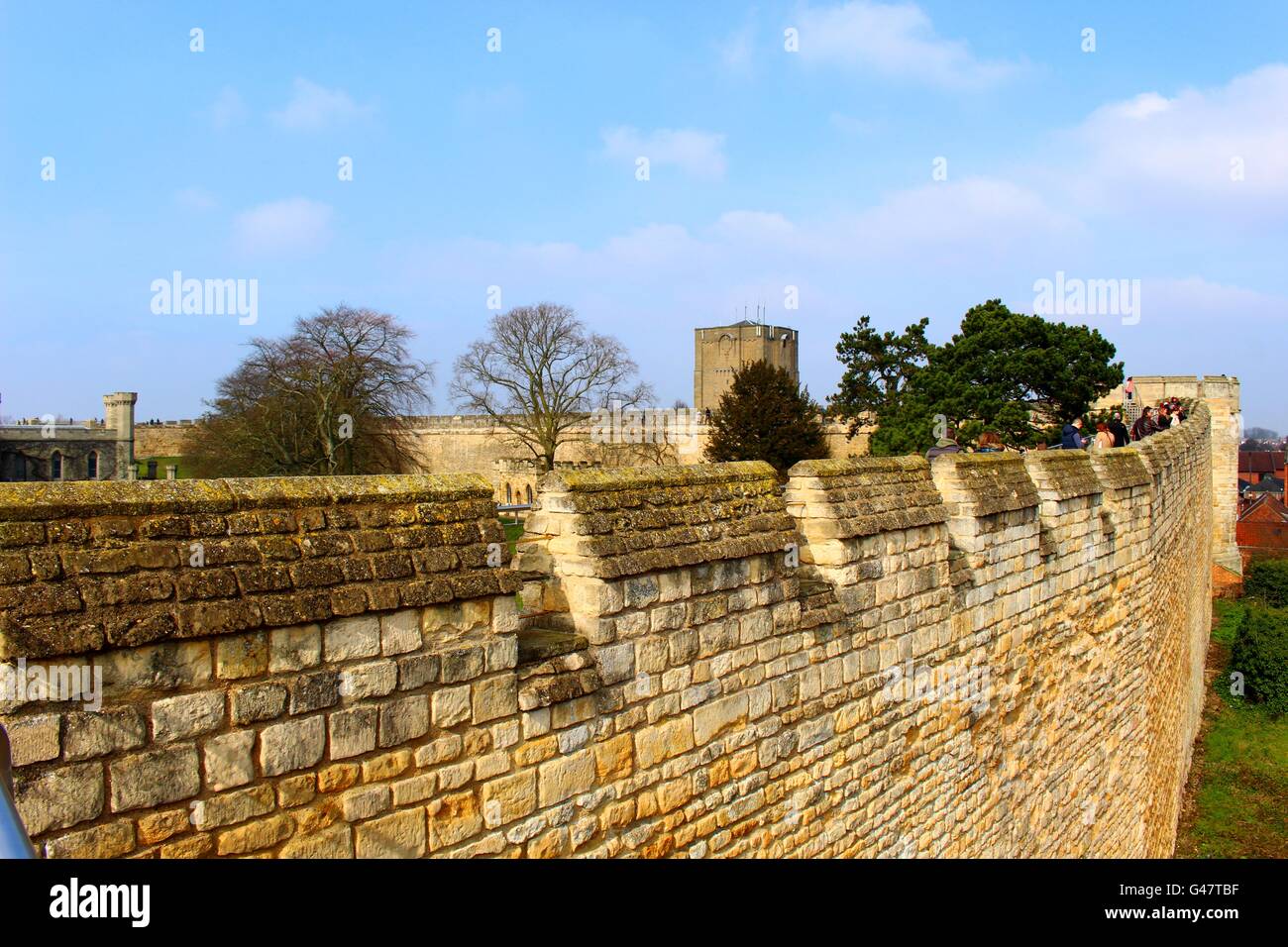 The great stone curtain wall is one of the most dramatic features of ...