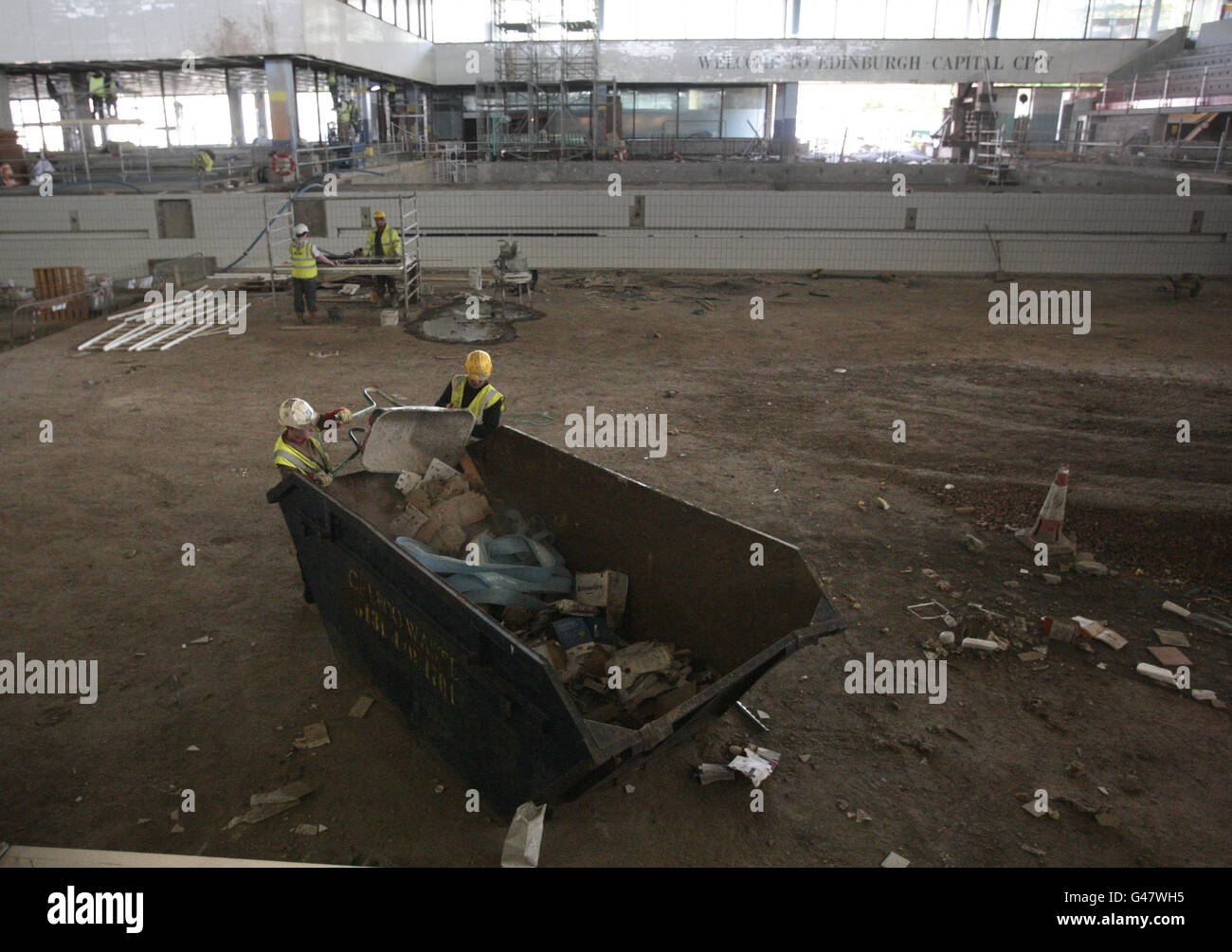 A general view of the Royal Commonwealth Pool in Edinburgh, which has ...