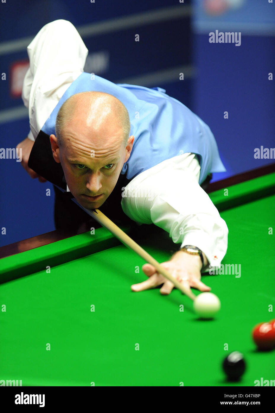 England's Peter Ebdon at the table during his first round match at the ...