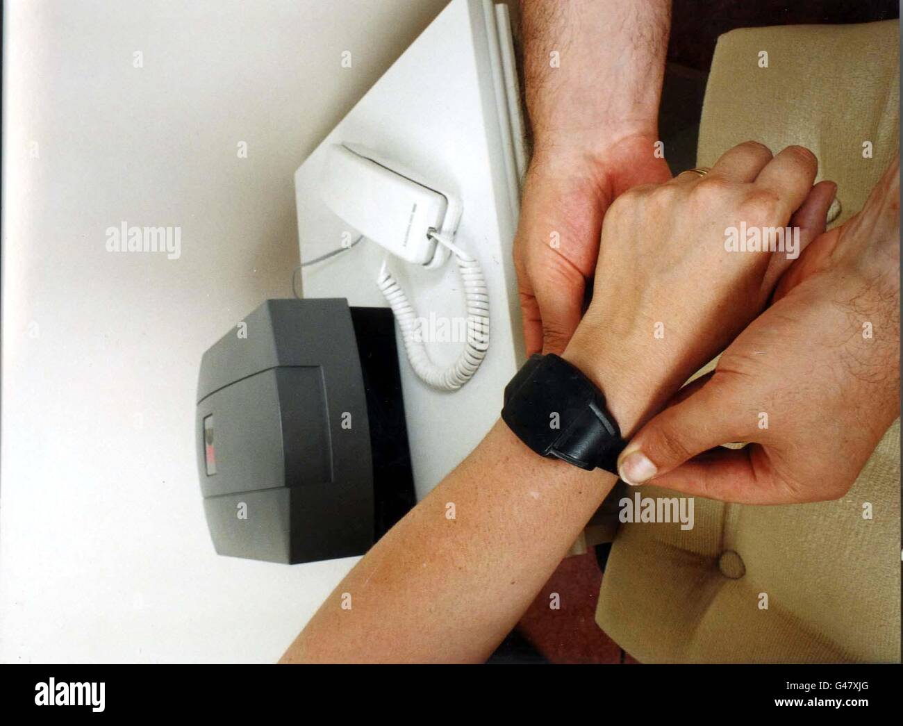 Crime electronic tagging hi-res stock photography and images - Alamy