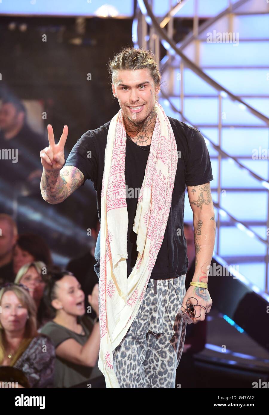 Marco pierre white jr leaves big brother house hi-res stock photography ...