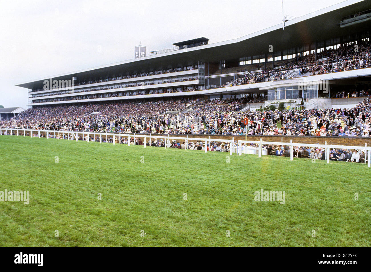 General view of the grandstand during royal ascot hi-res stock ...