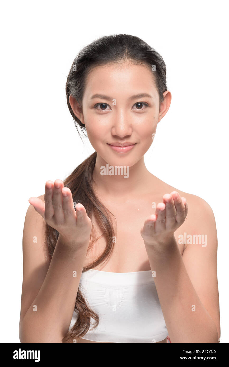Asian woman perfect skin hi-res stock photography and images - Alamy