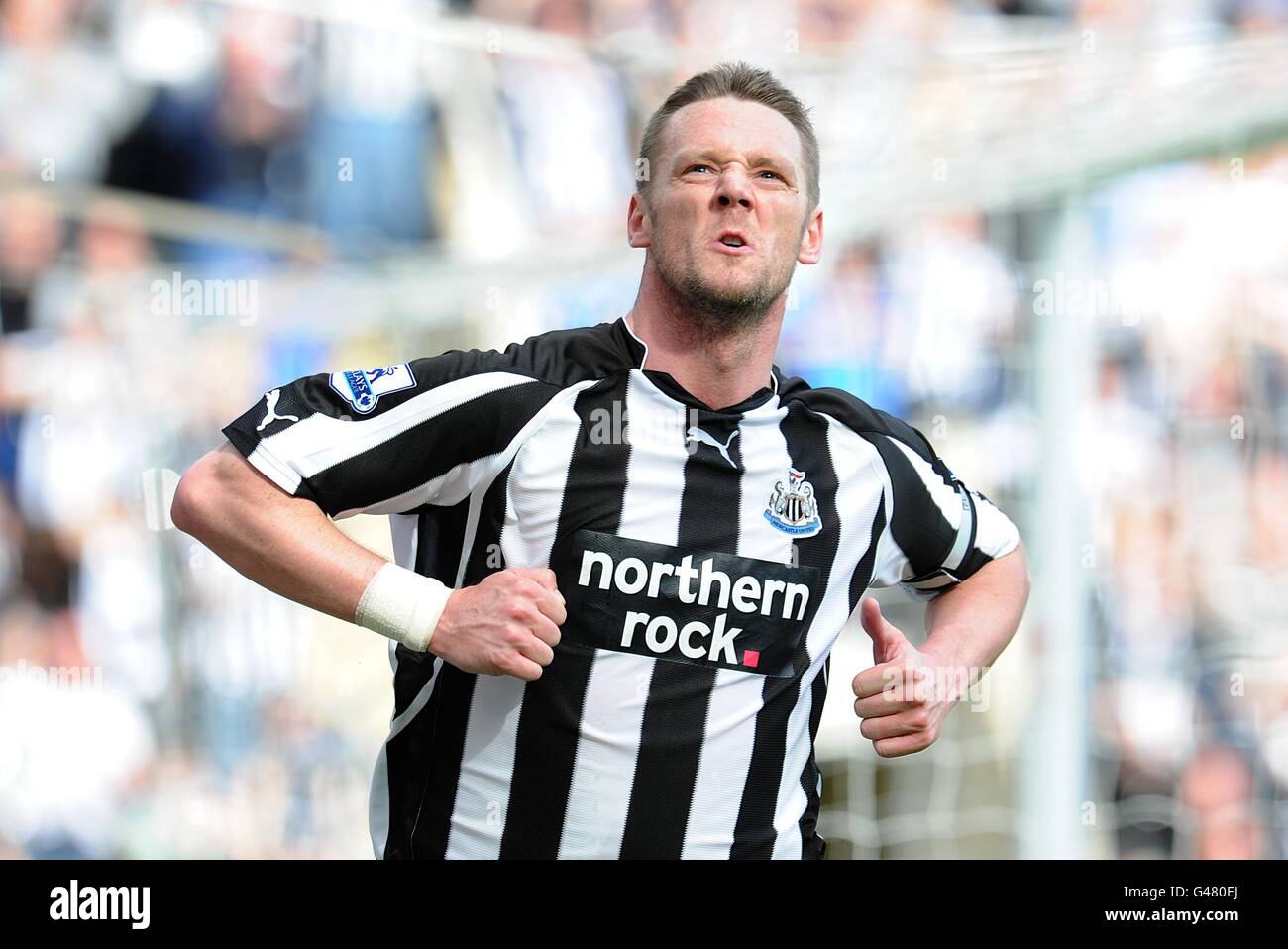 Newcastle uniteds kevin nolan celebrates scoring the opening goal hi ...