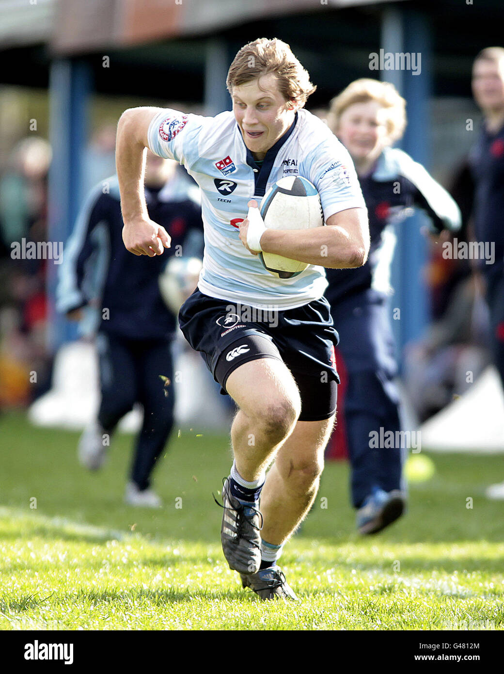 Edinburgh Academical's Sam Atkin runs in the winning try against West ...