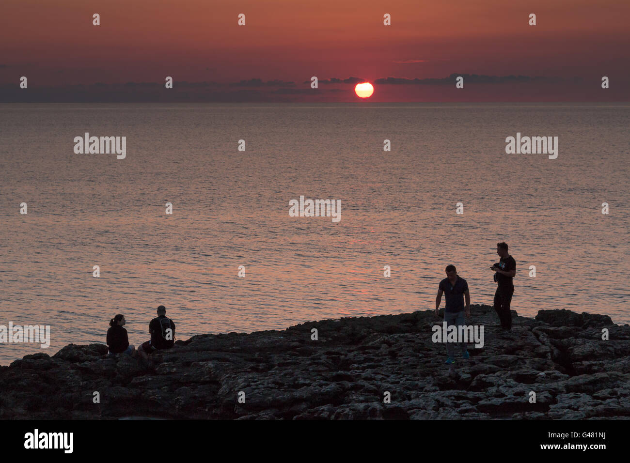 malta, dwejra, gozo, sunset Stock Photo - Alamy