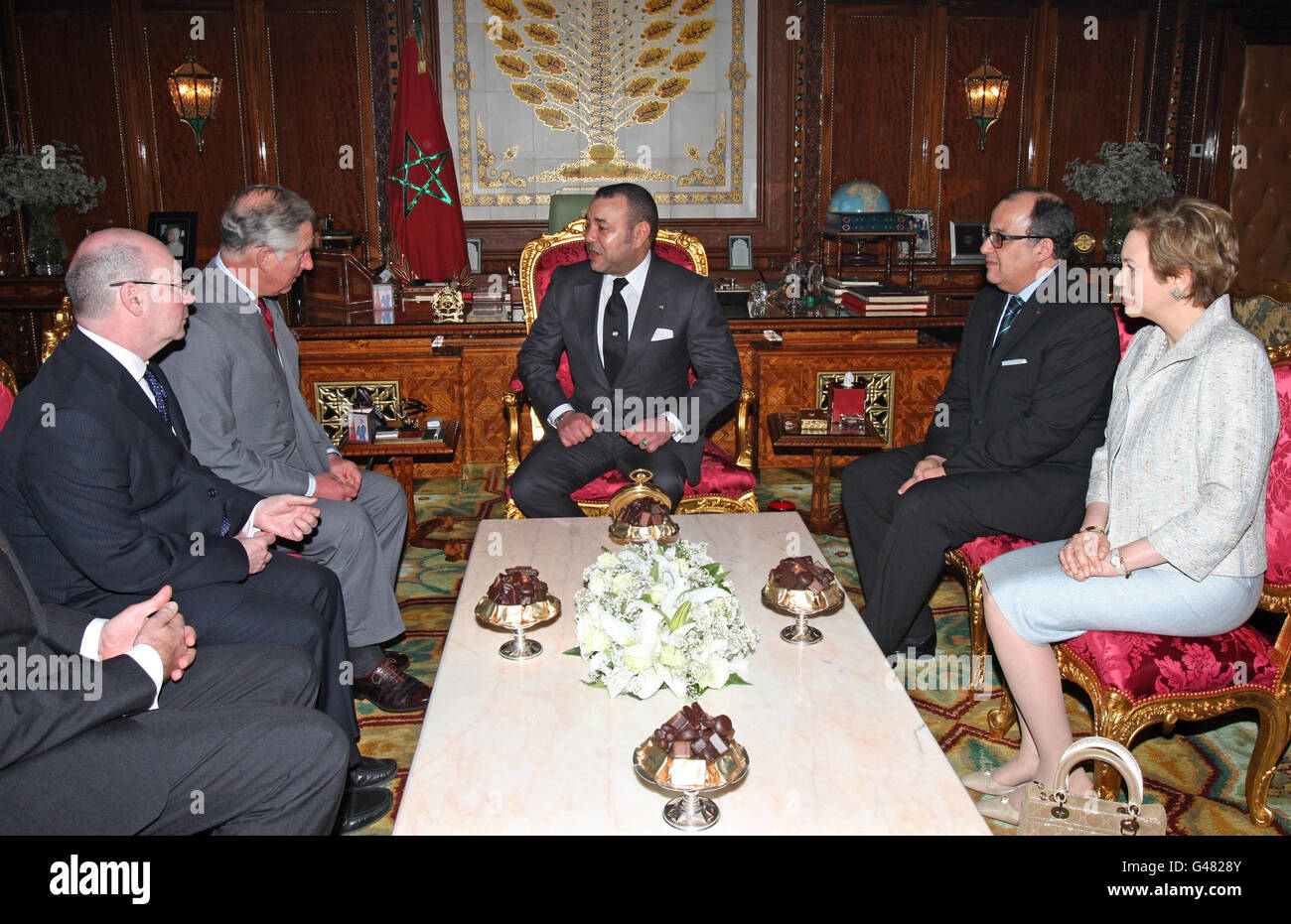 Royal visit to Morocco Stock Photo - Alamy