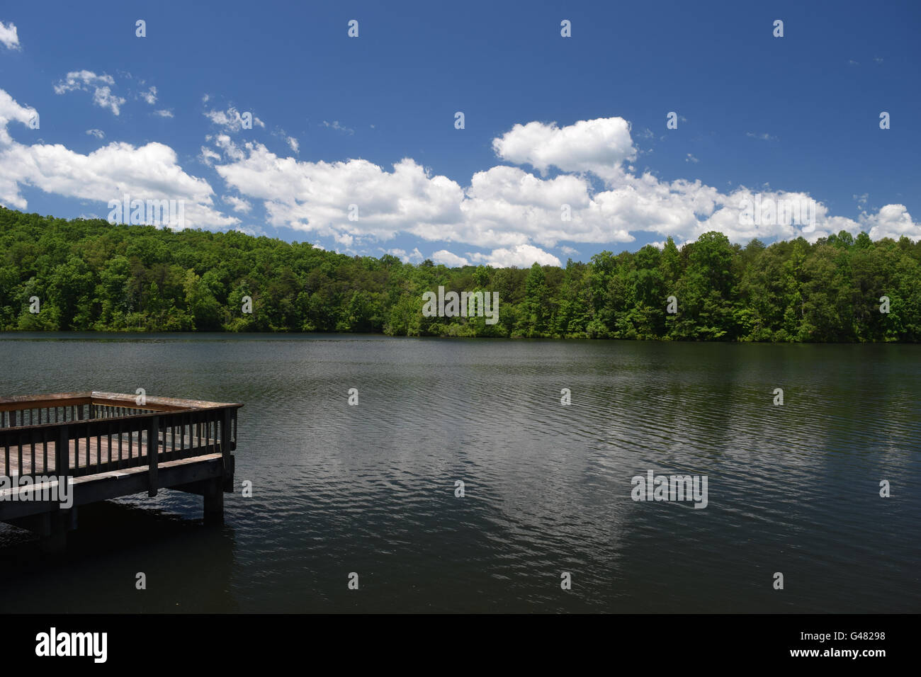 The view from Table Rock State Park visitor center of Table Rock ...