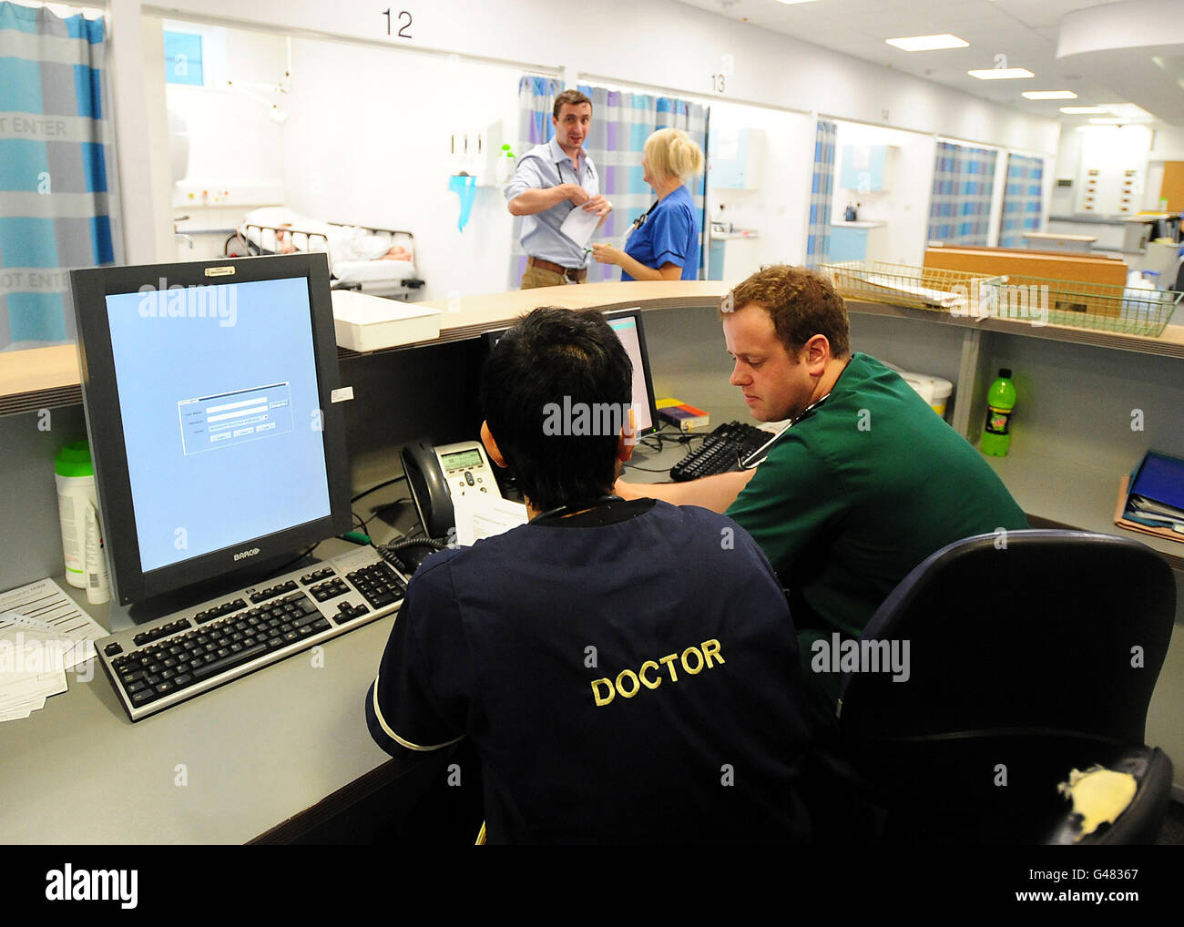 A generic stock photo of the Accident and Emergency (A&E) reception at ...