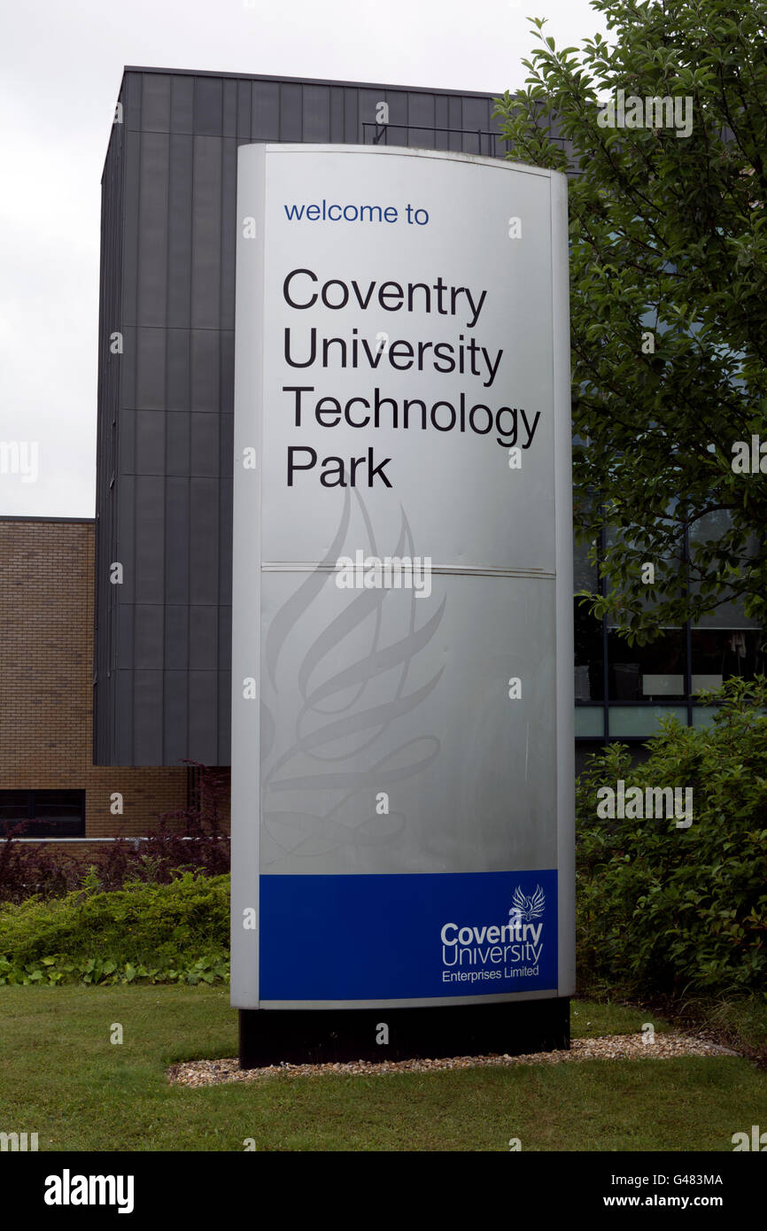Coventry University Technology Park sign, Coventry, UK Stock Photo - Alamy