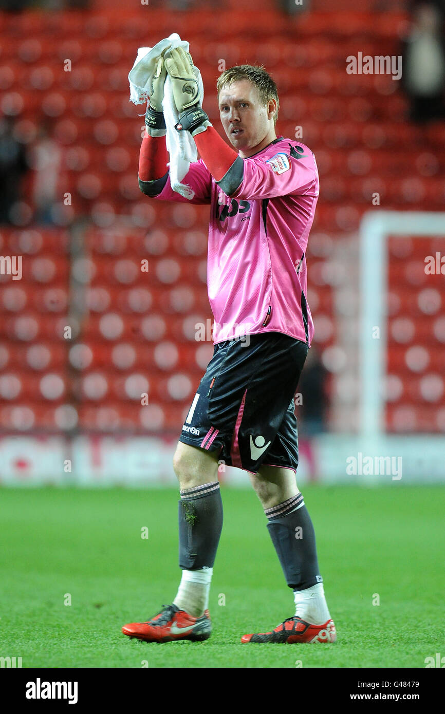 Charlton Athletic goalkeeper Robert Elliot after the final whistle ...