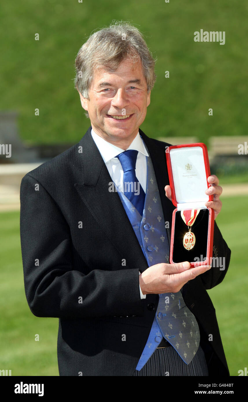 British Airways Chairman Sir Martin Broughton with his medal after ...