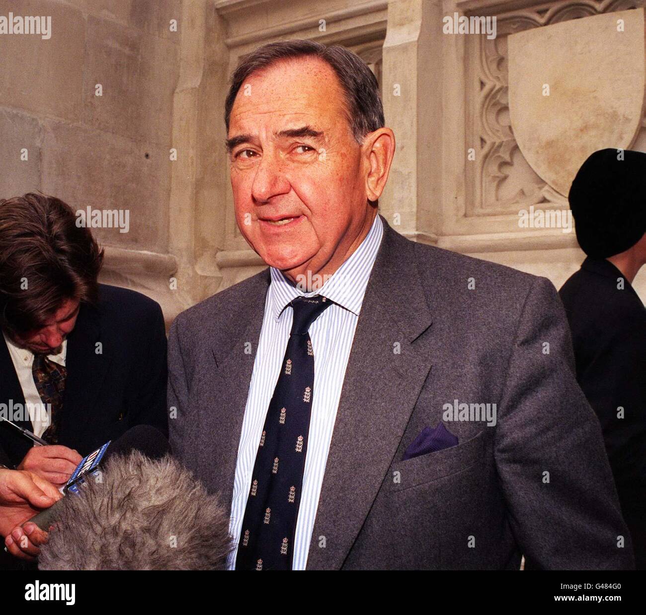 Lord Colin Cowdrey, 64, at the memorial service of Britain's best-loved ...