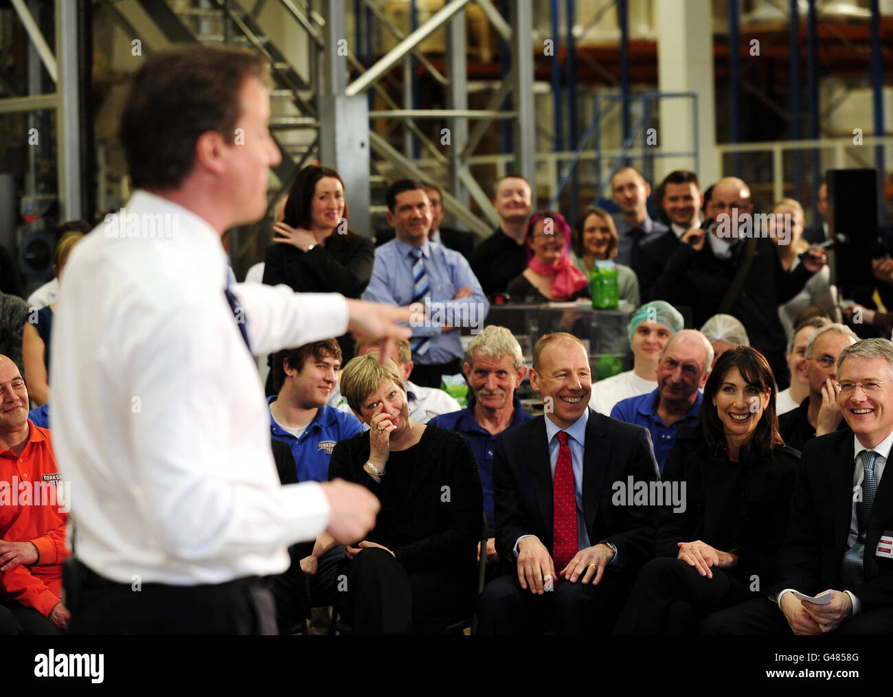 David Cameron visits north of England Stock Photo - Alamy