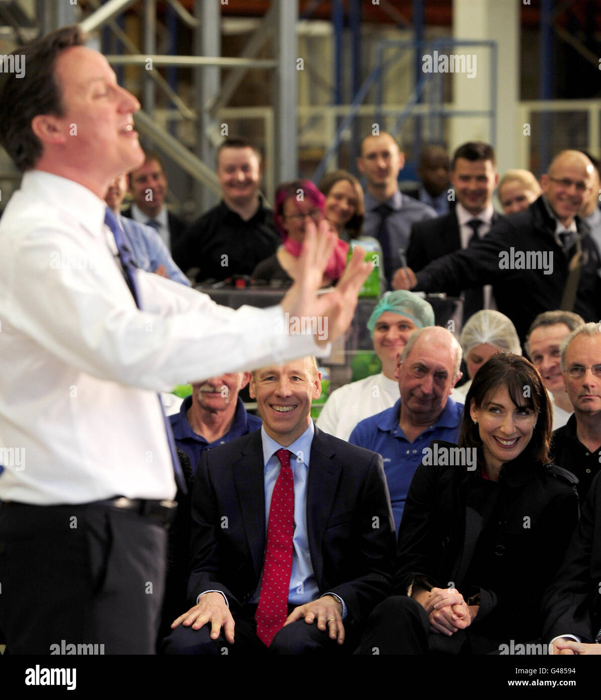 David Cameron visits north of England Stock Photo - Alamy