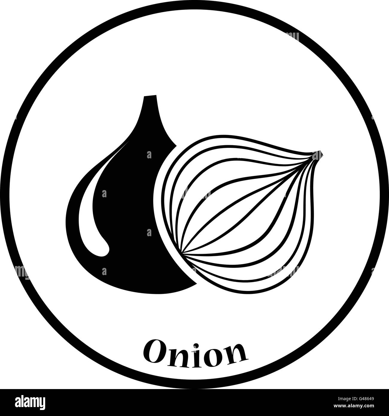 Circle onion Black and White Stock Photos & Images - Alamy
