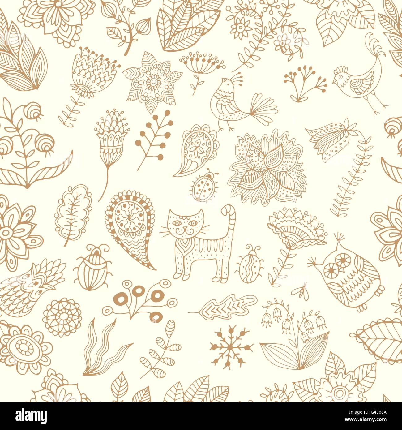 fvector loral pattern Stock Vector Image & Art - Alamy