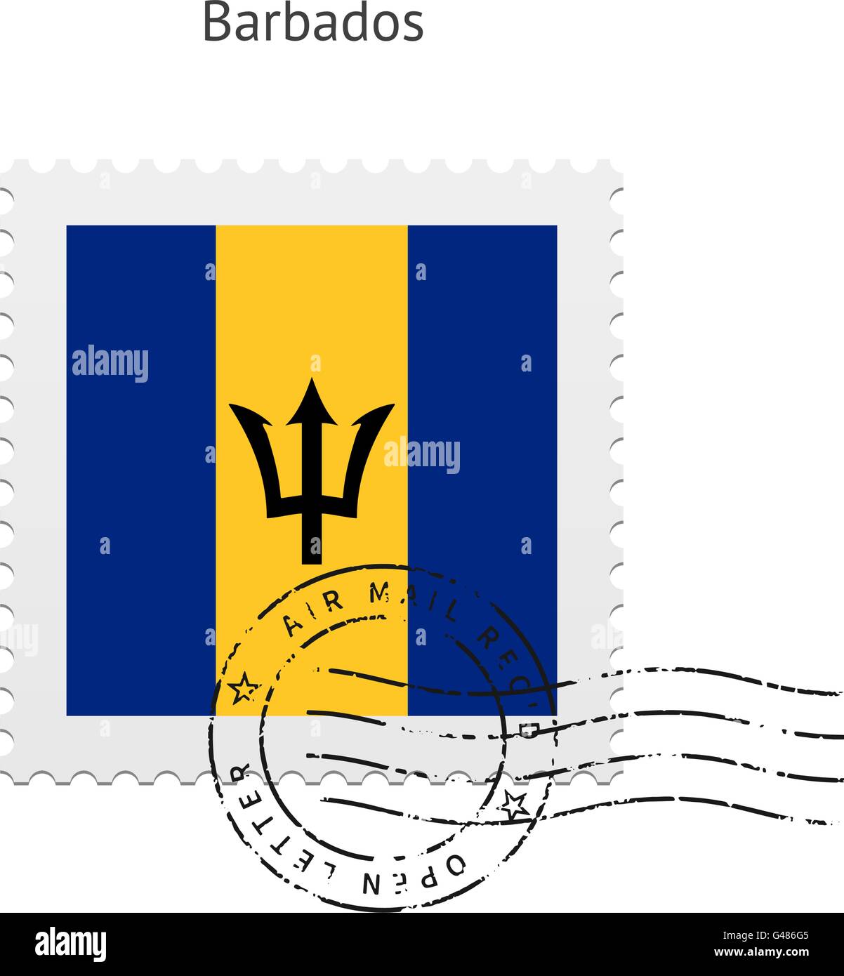 Barbados stamp hi-res stock photography and images - Alamy