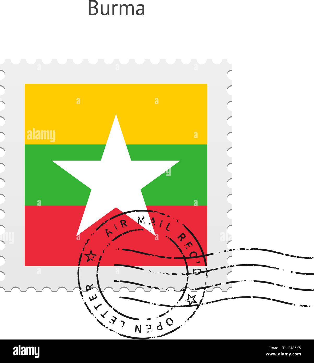 Burma postage stamp hi-res stock photography and images - Alamy