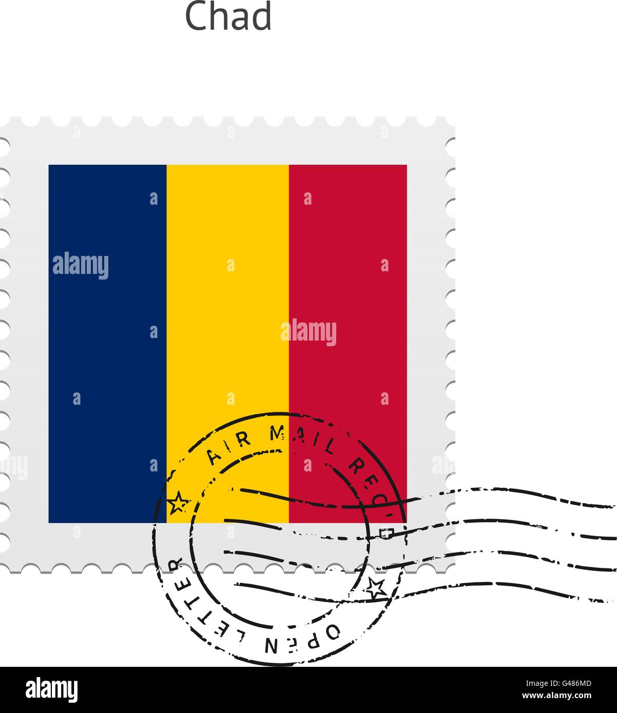 Chad Postage Stamp Stock Vector Images - Alamy
