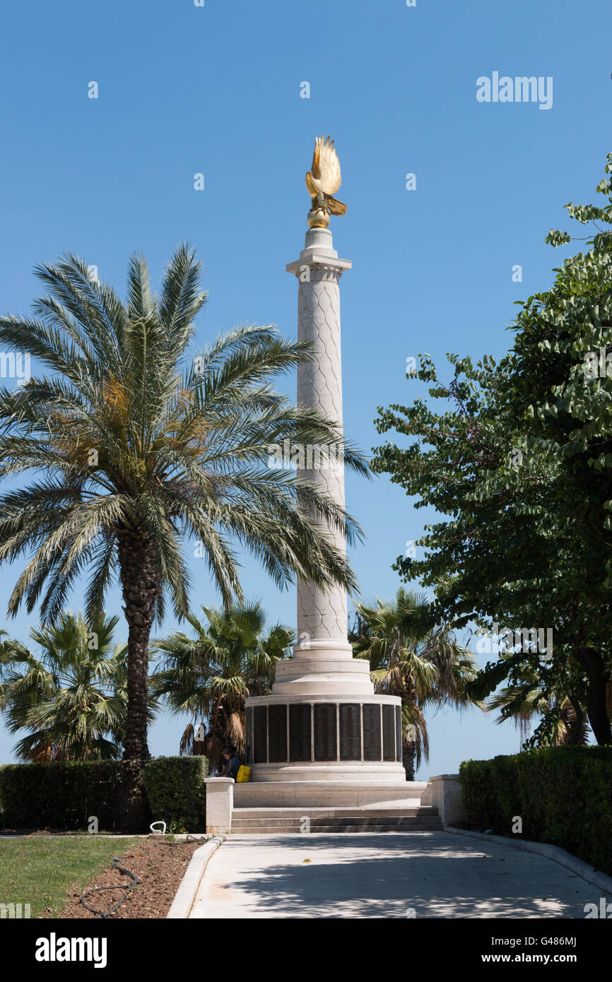 Maltese falcon memorial in Valletta Malta Stock Photo - Alamy