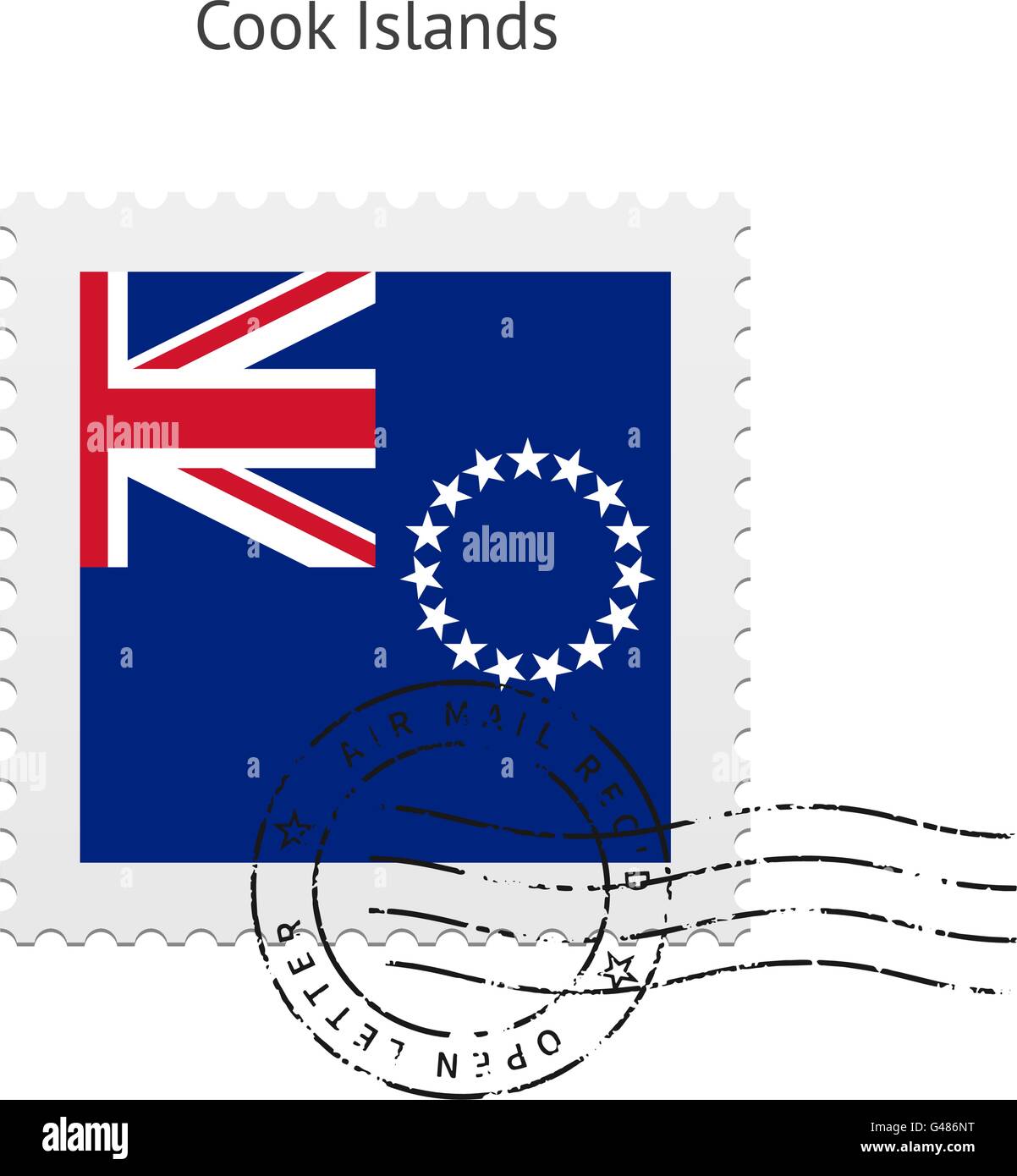 Cook islands stamp hi-res stock photography and images - Alamy